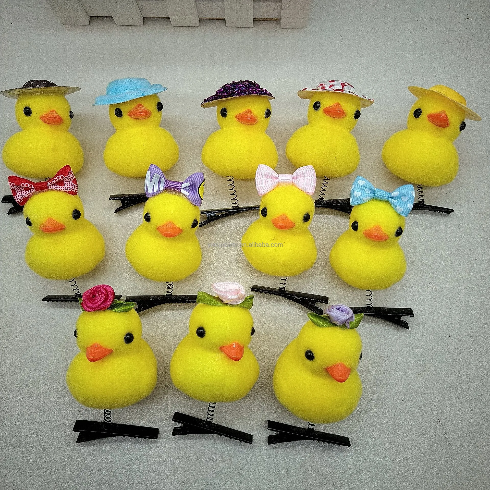 Mini Hair Clips - Funny Children’s 3D Yellow Duck Hairpin