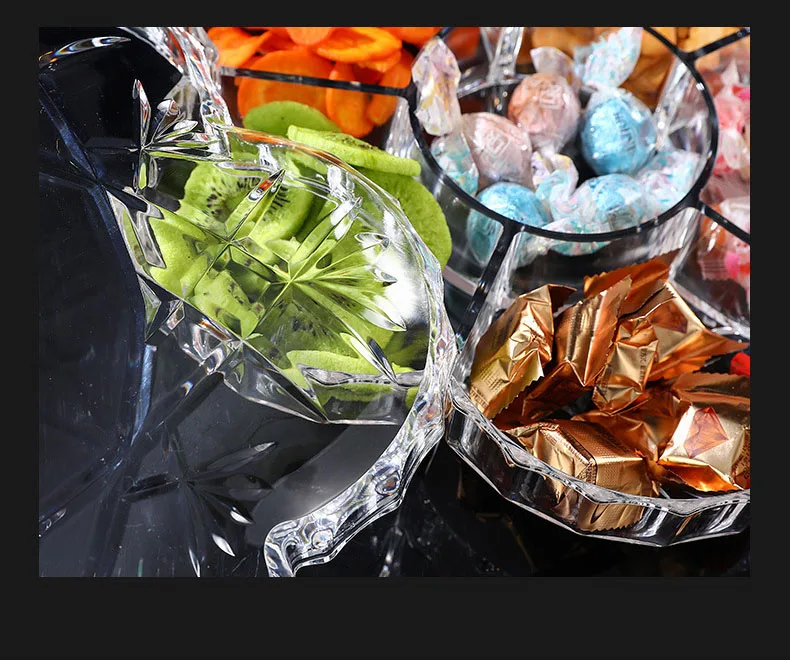 Clear Acrylic Snack Tray with Lid Candy Nut Dry Fruit Plate| Alibaba.com