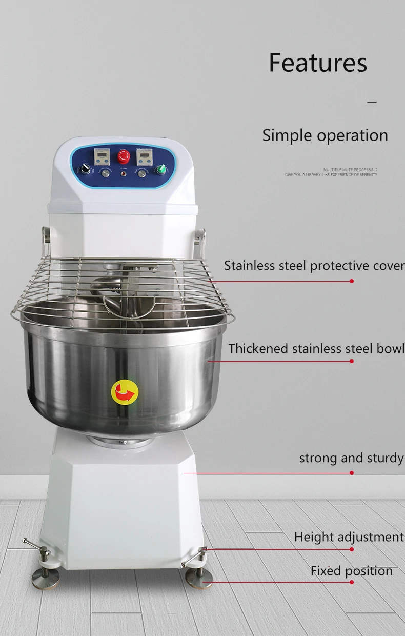 50kg 120l Big Capacity Dough Mixer - Buy 120l Flour Mixer,120l Kneading ...
