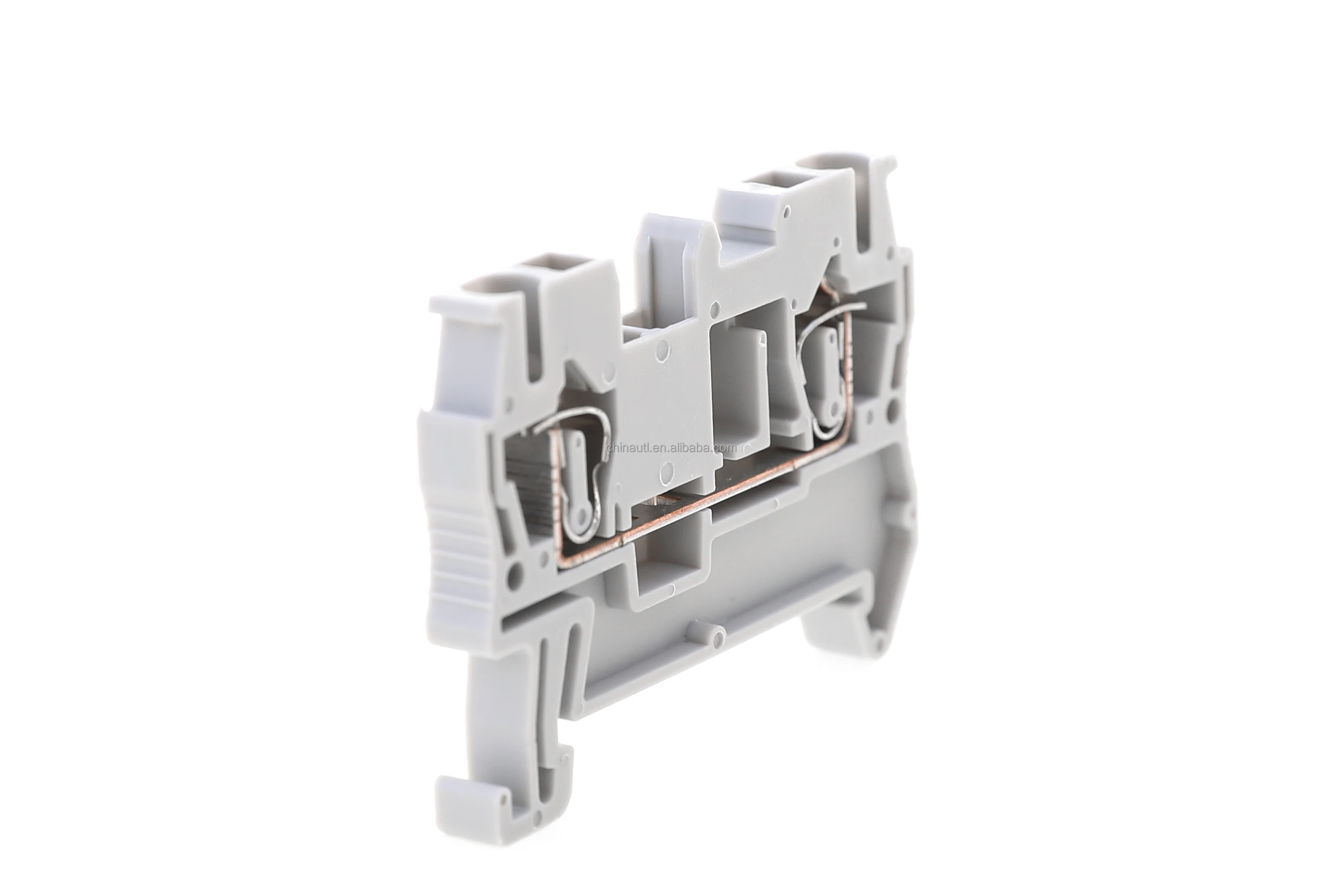 2.5mm2 Feed Through Spring Terminal Block Connector Electrical Din Rail ...