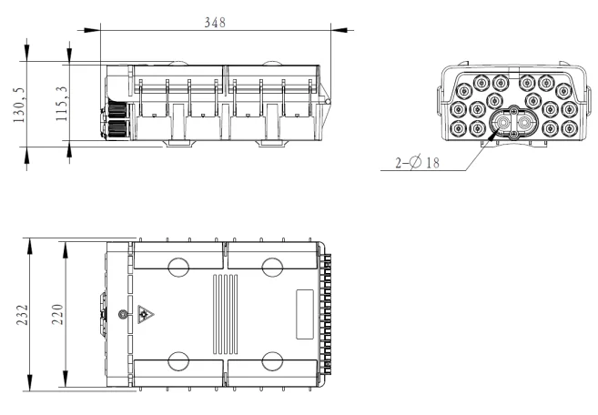 16FO Outdoor Aerial Splice Closure - Reliable FTTH Solution