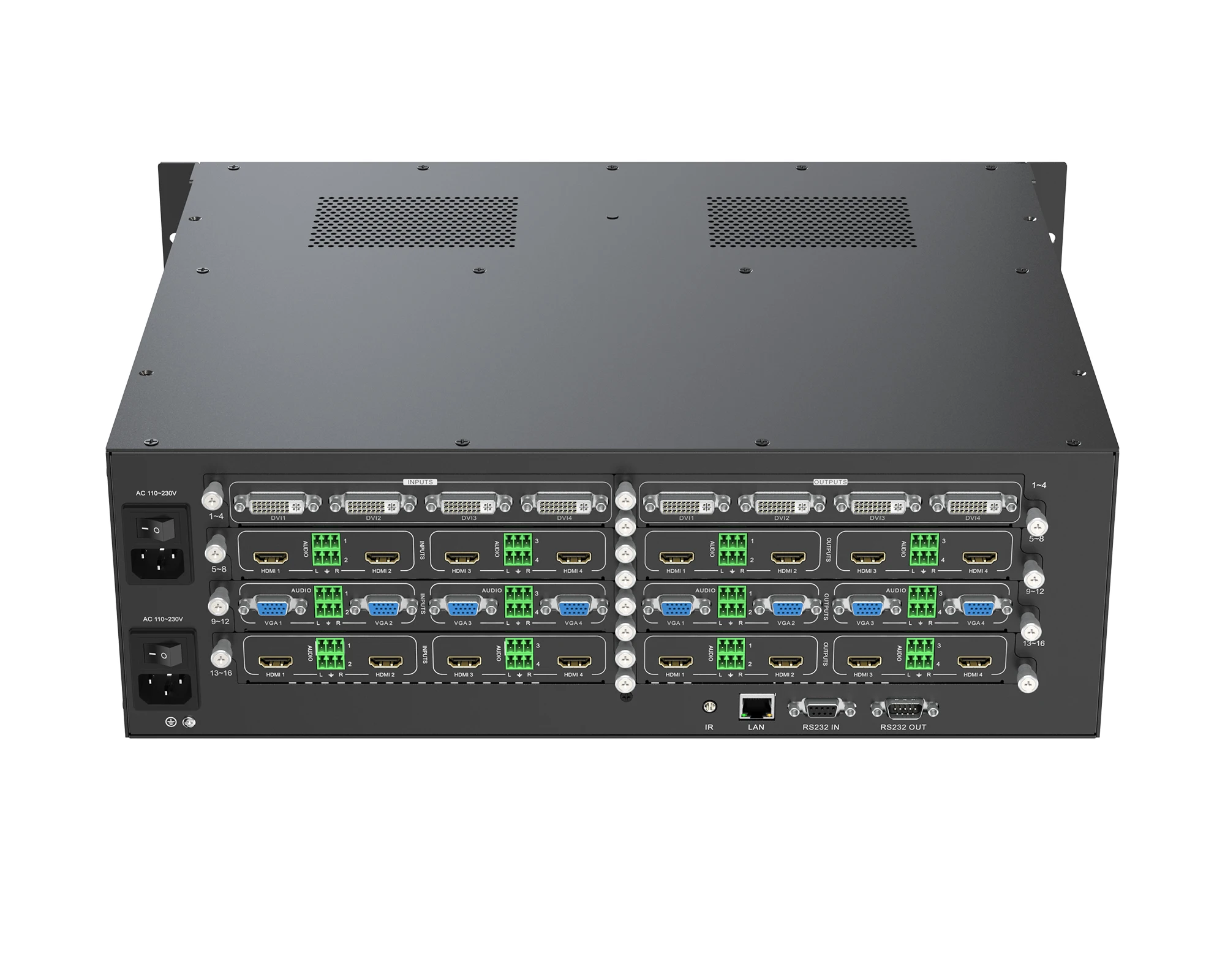 Optical Audio Cable 4K/60HZ 4X4 HDMI Matrix Switch, 2X2 Video Wall ...