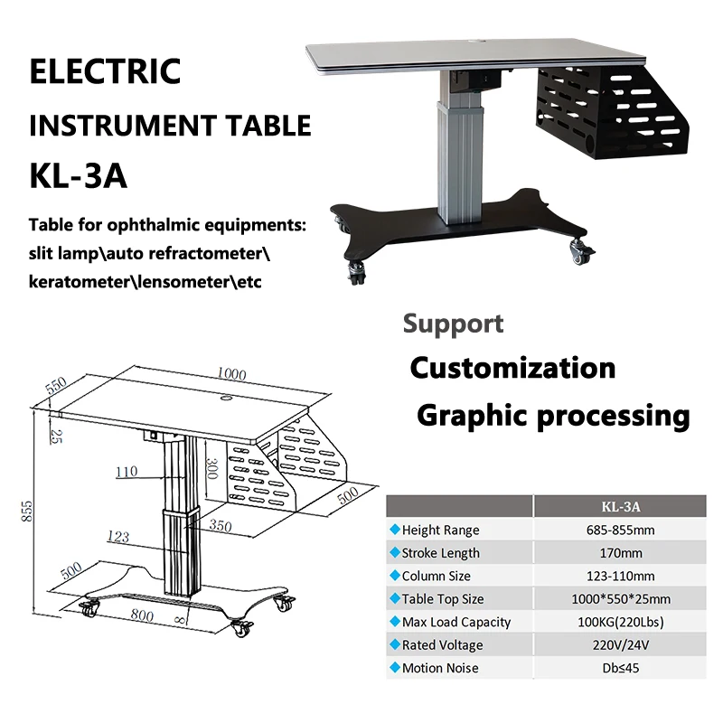 Ophthalmic Motorized Imaging System Table Twin Instruments Table Top ...