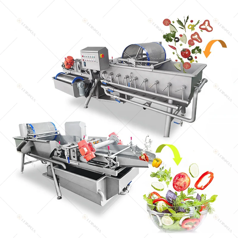 High Efficiency Salad Washing Machine - Industria Vegetable Cutting Line