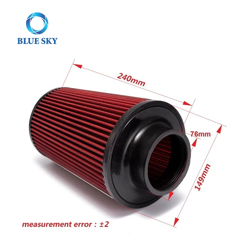 High Flow Racing Performance Short Long Tapered Air Filters