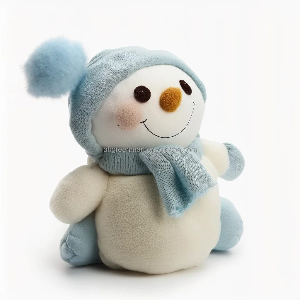 Greenmart Cartoon Soft Christmas Plush Toys Custom Made Snowman Stuffed ...