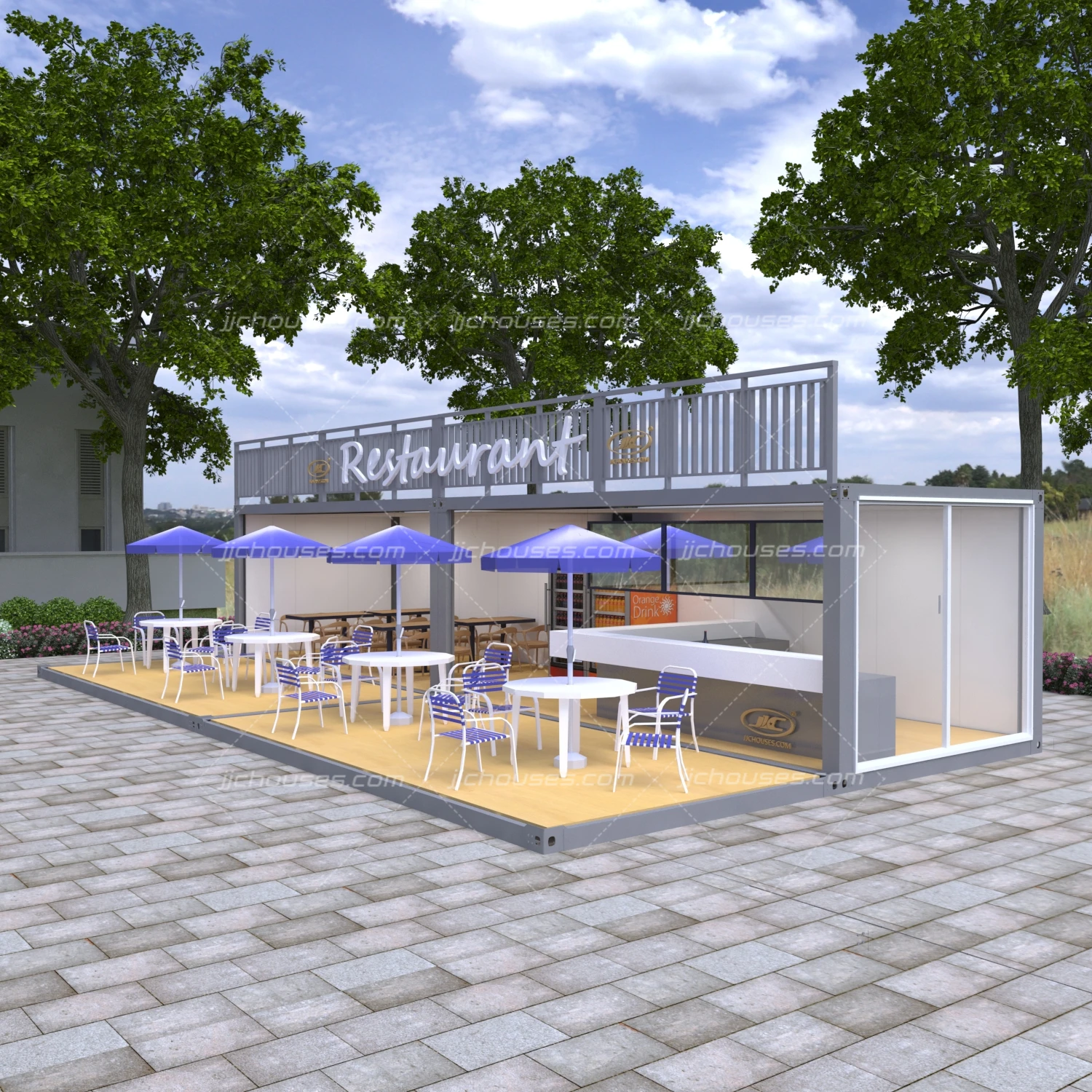 Container Restaurant With Kitchen,Modular Living Prefabricated Prefab ...