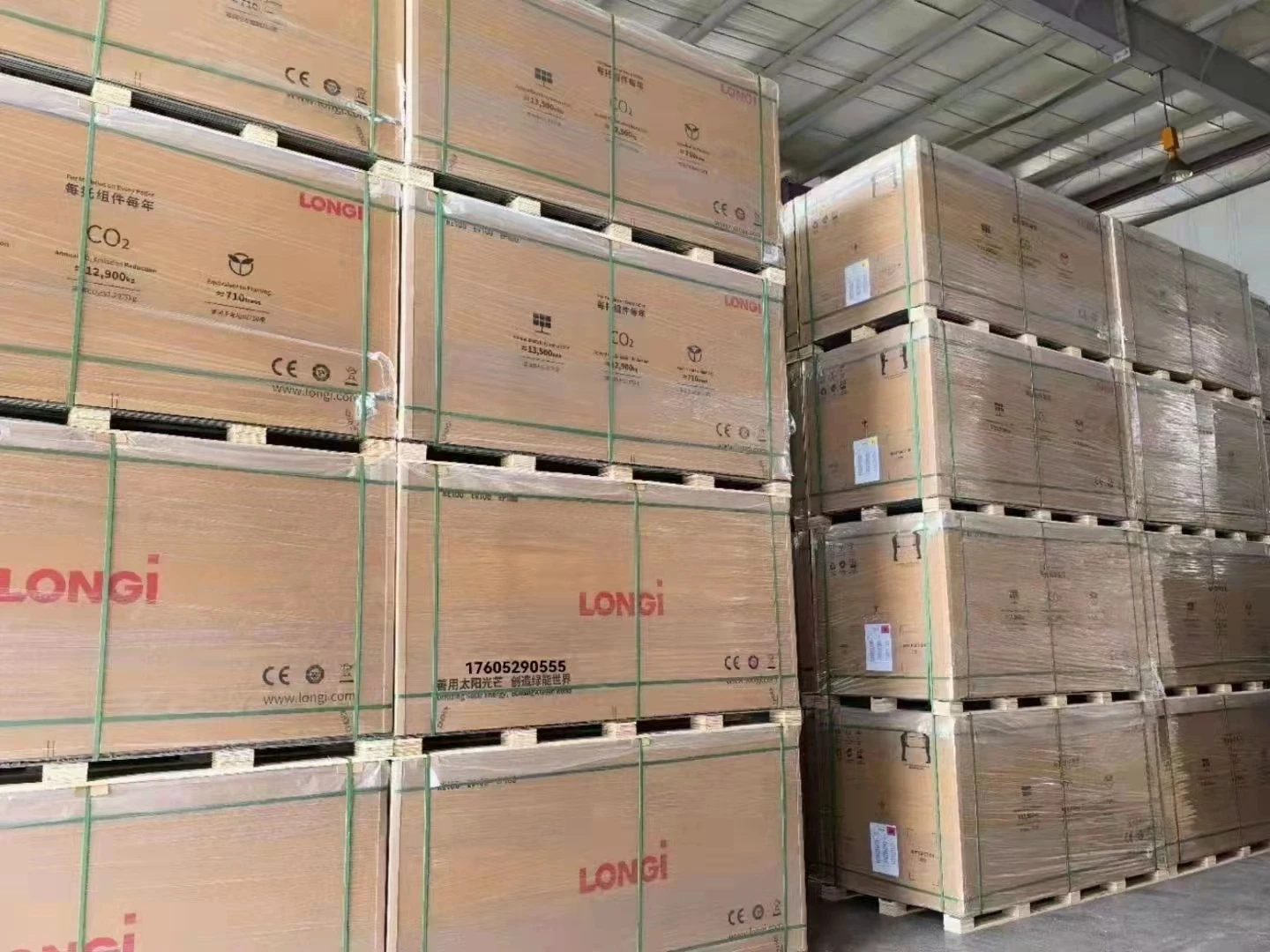 Longi Solar Panels Hi-mo 5 Lr5-72hbd 535w 540w 545w 550w 555w Bificial ...