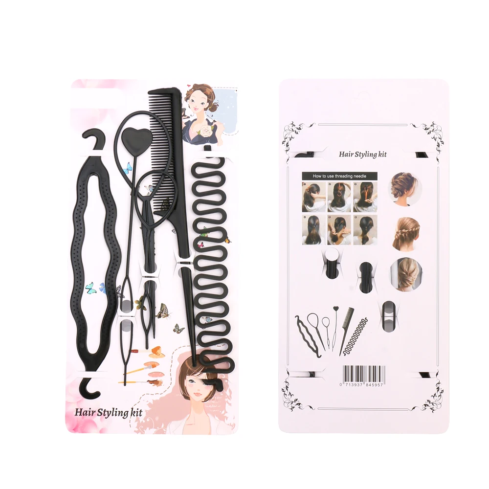 6pcs Lot Diy Hair Design Styling Accessories Kit Set Hair Braid Tool ...