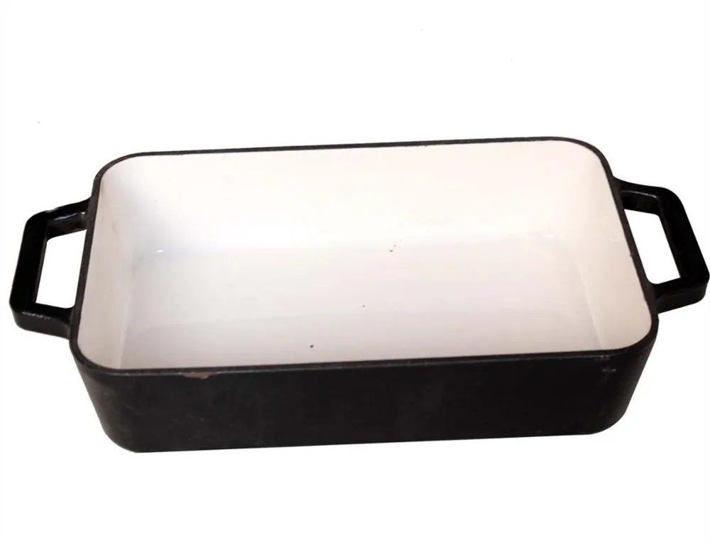Colored Enamel Rectangular Bakeware Roasting Pan - Large Lasagna & Loaf ...