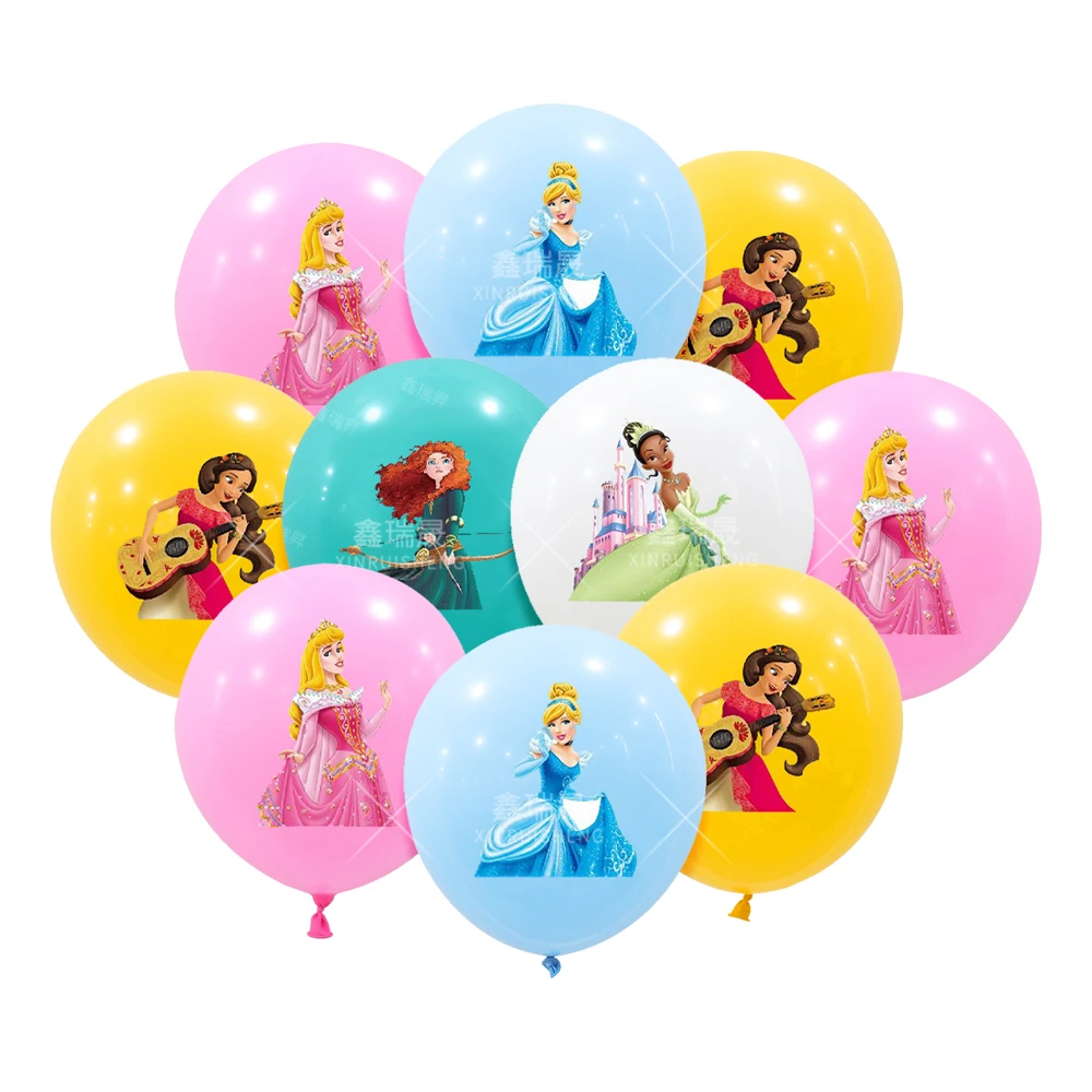 12 Inch Princess Themed Balloon Print Snow Princess Balloons Customized ...