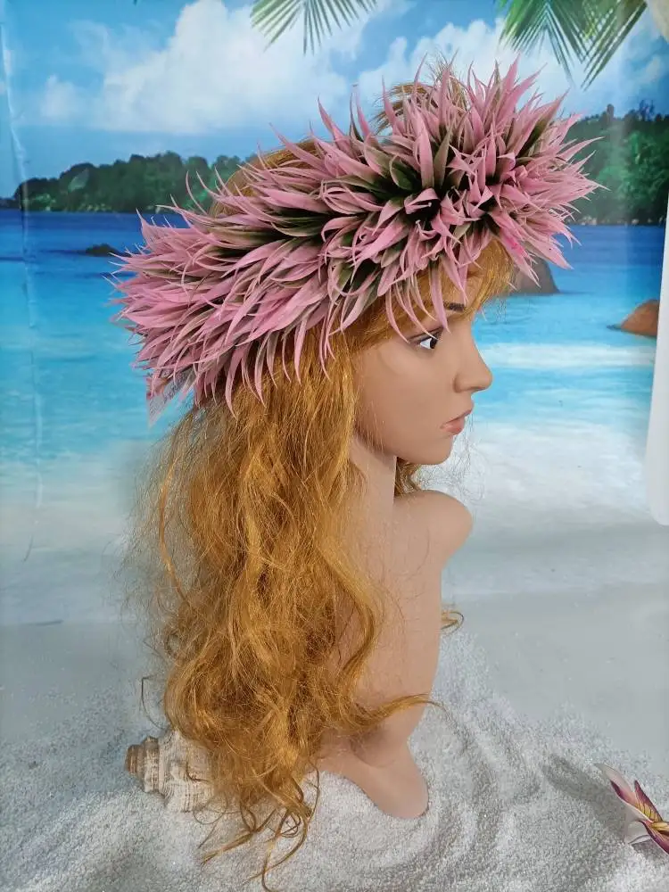 NEW Artificial Thick Spring Grass Headband Haku KN-hk046-1 Aloha Hula ...