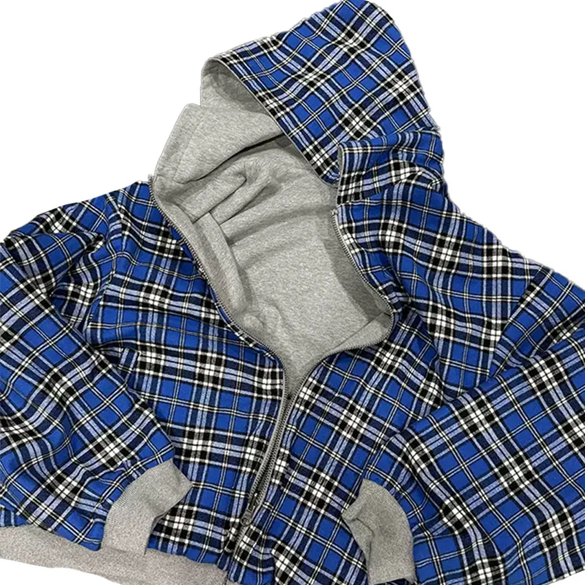 Alibaba.com: Finch Garment Retro Checkered Patchwork Reversible ...