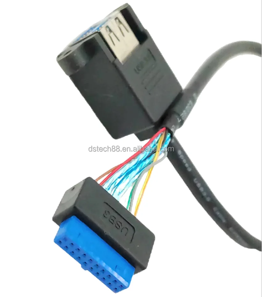 Motherboard Internal Idc 20pin Connector To Dual Port Usb 3.0 Female ...