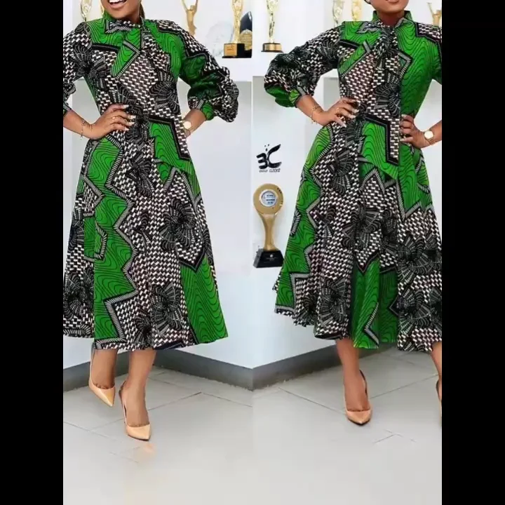 Fashion African Dress For Women New Dashiki Africa Style Print Rich ...