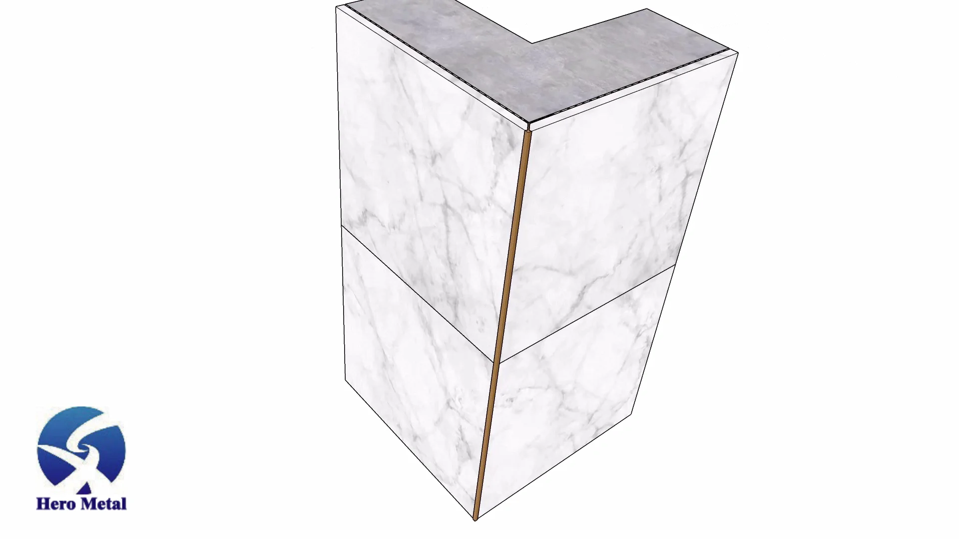 Aluminium Strip Herringbone Tile Outside Corner Edge Trim For Pool ...