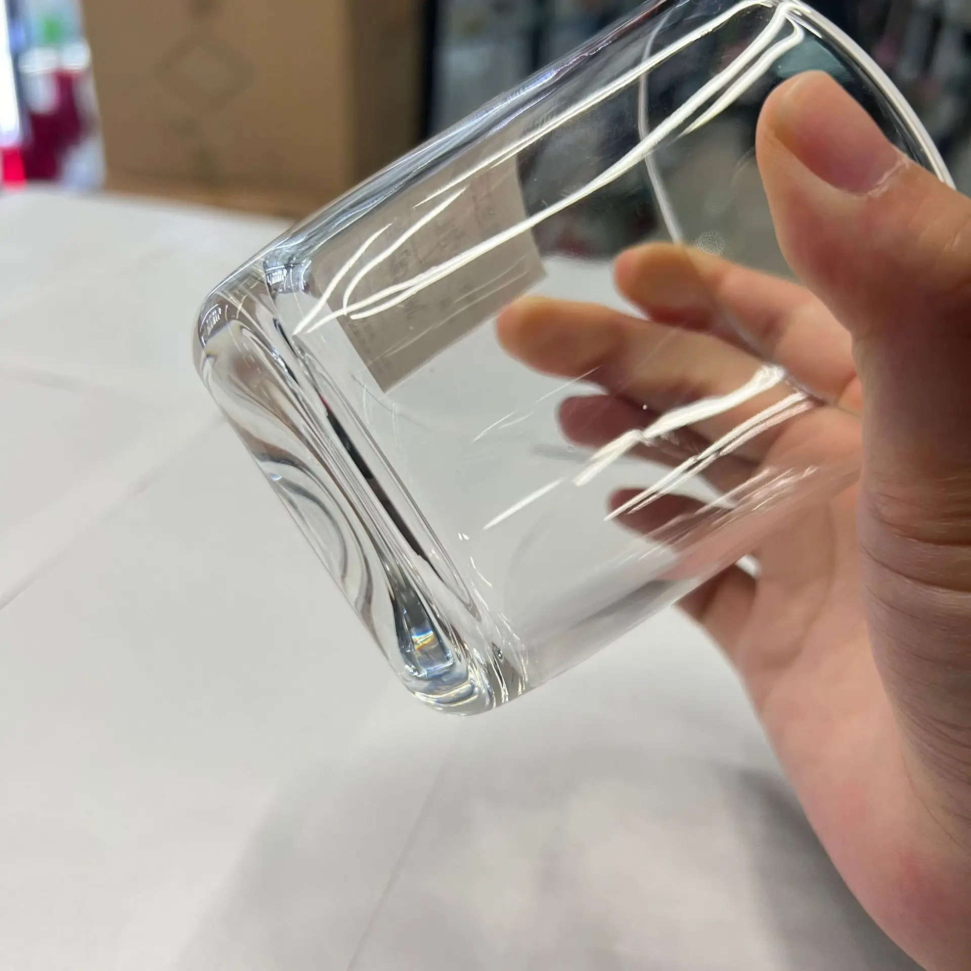 Wholesale 10 Oz Clear Round Bottom Glass Candle Jars