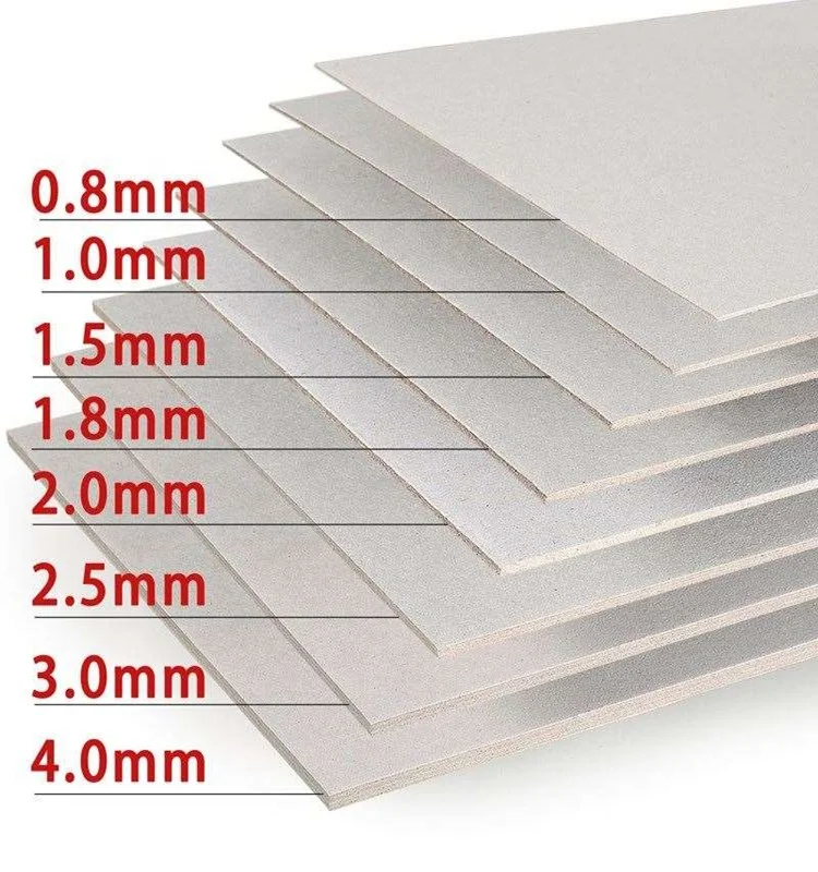 Wholesale 2mm Cardboard Grey Board Customized Material Gray Cardboard ...