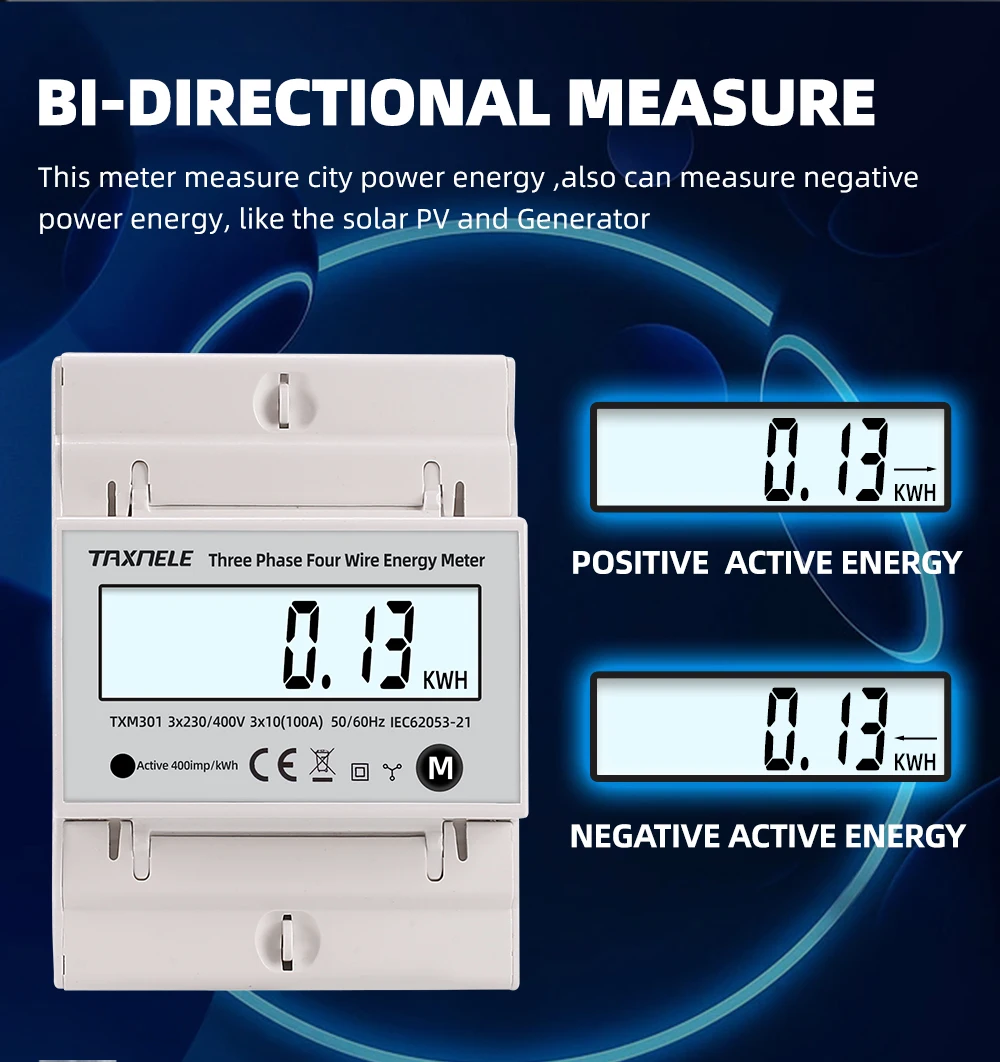 Multifunction 380V 3 Phase Wattmeter - Accurate Energy Measurement