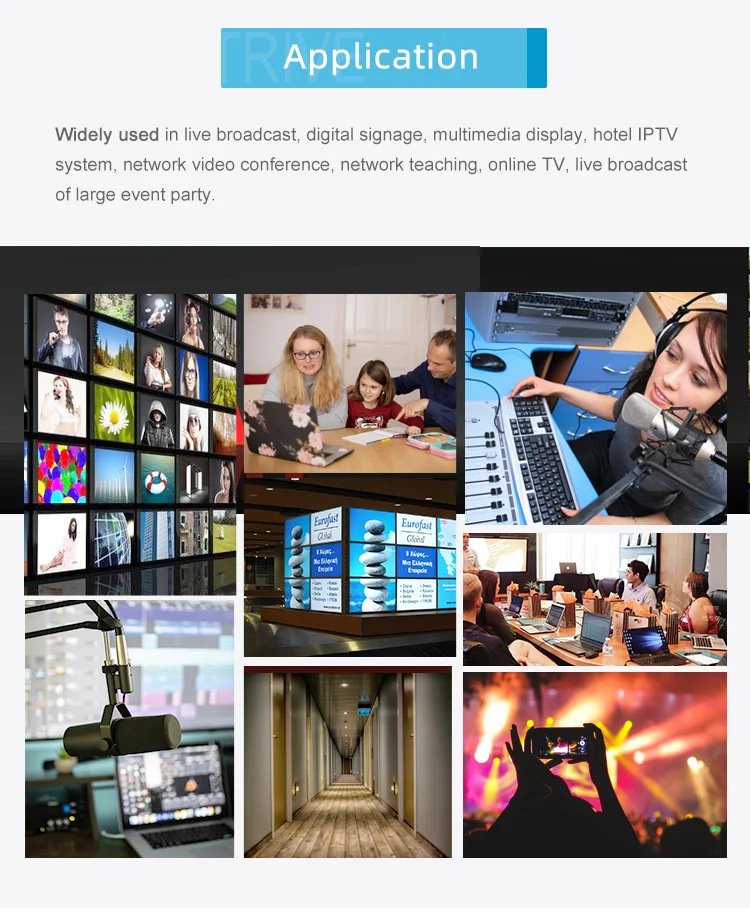 H264 H265 4k60fps Hdmi-to-ip Network Video Live Encoder 4-channel ...