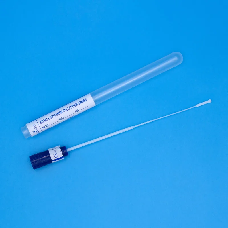 Disposable Sterile Nasal Cell Sample Collection Flocked Swab Tube for ...