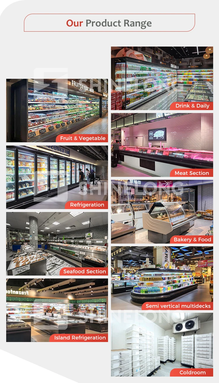 One Stop Supermarket Equipments Freezer Refrigerator Grocery Store ...