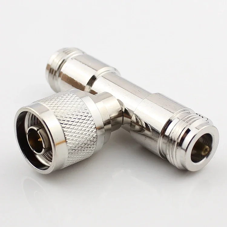 N-Type Male To Dual 2 N-Type Female Triple T Shaped RF Antenna Adapter ...