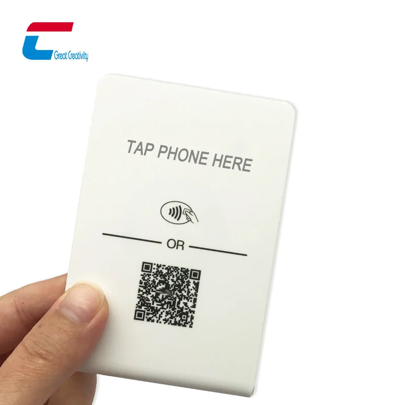 Customized NFC Stand with QR Code for Google Reviews