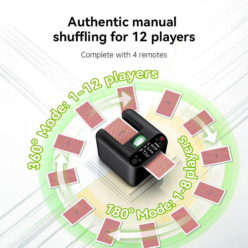 KPAW Game Card Automatic Poker Dealer - 3 Deck for 12 Players