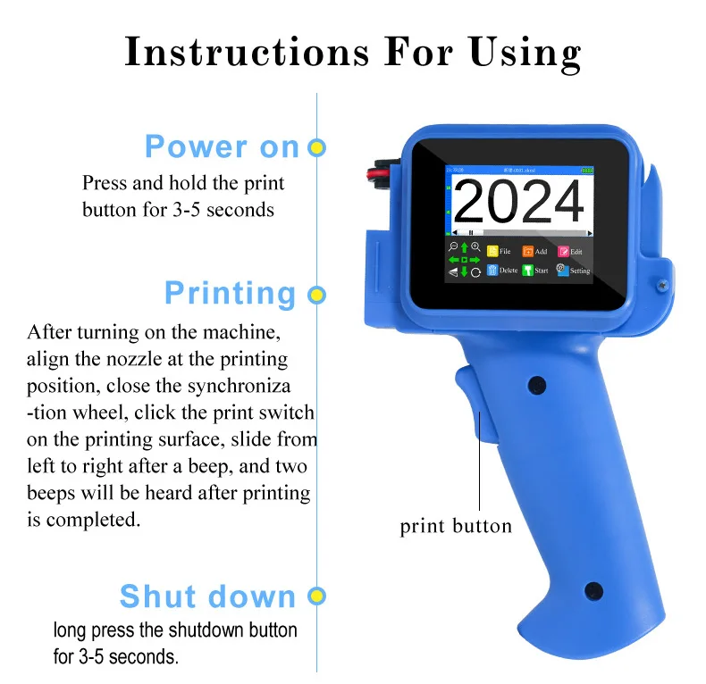 Mini Thermal Printer Production Date Printer Bottle Packaging Bag Mini ...