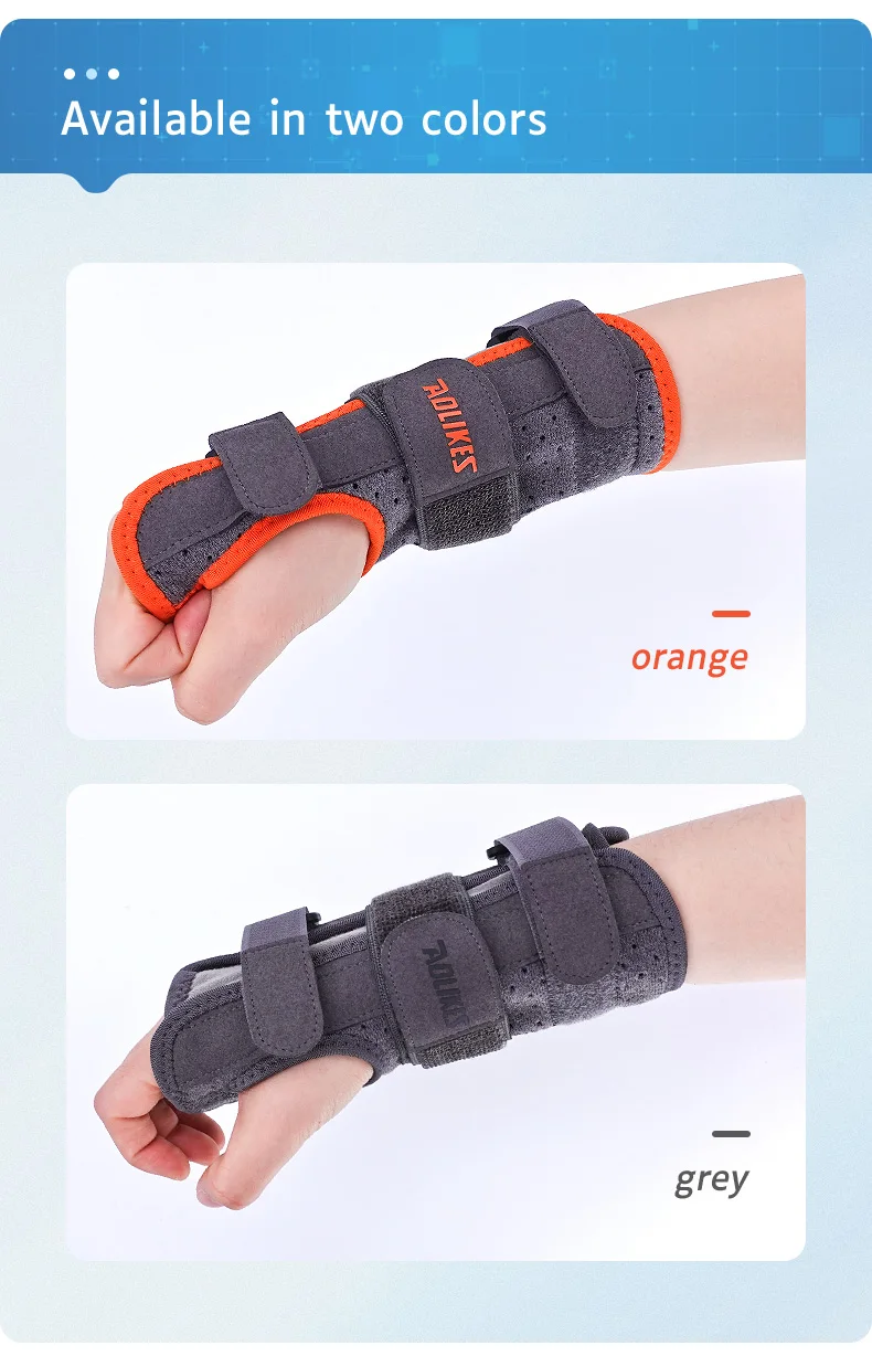 Aolikes Sports Metal Plate Support Wrist Guard - Durable & Adjustable