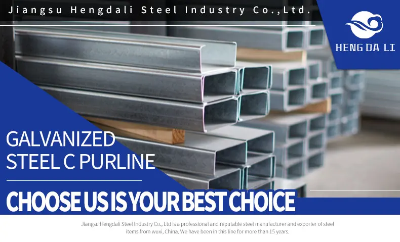 Gi Galvanized C Purlins For Roof Truss Roof Purlins Astm Bs Din Gb Jis ...