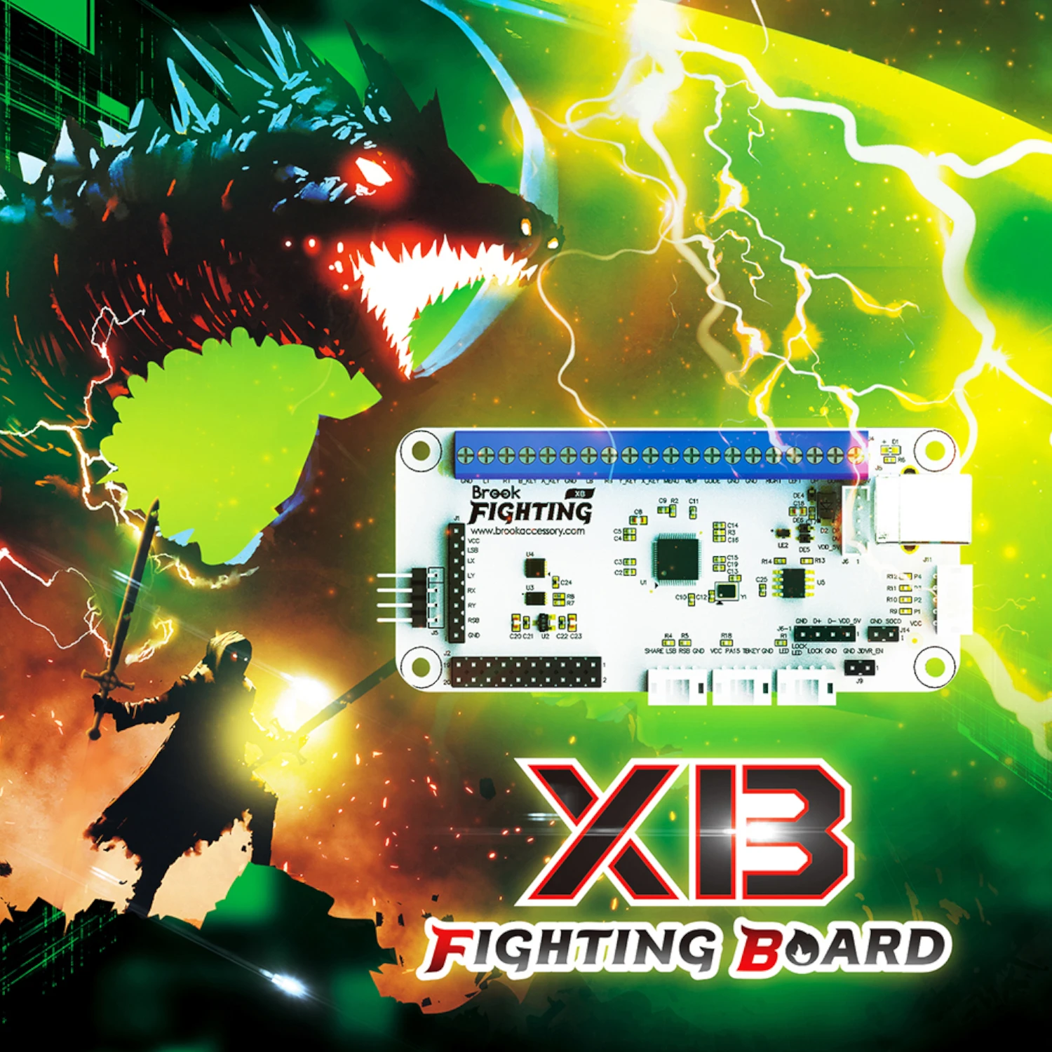 Brook XB Fighting Arcade Controller Sticks Board for Xbox Series X/S ...