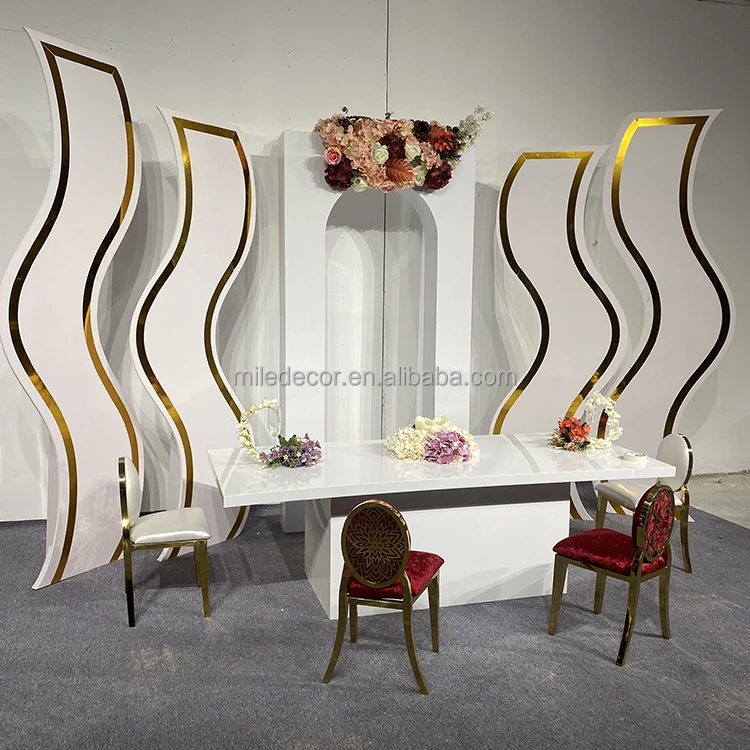 Luxury Wedding Prop Stage Backdrop Decoration Arch Backdrop Stand Pvc ...