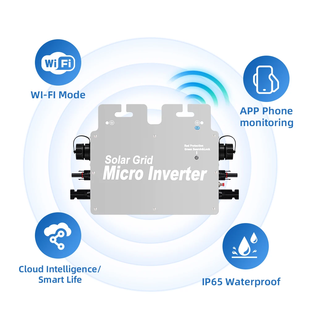 800W Solar Inverters Micro On-Demand Power Converter with 230V Features ...