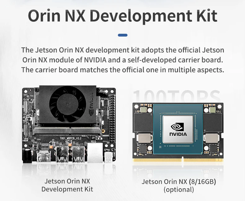 Jetson Orin NX 8GB Computer Fanless Industrial PC Embedded 70 TOPS Industrial Entry-level ...