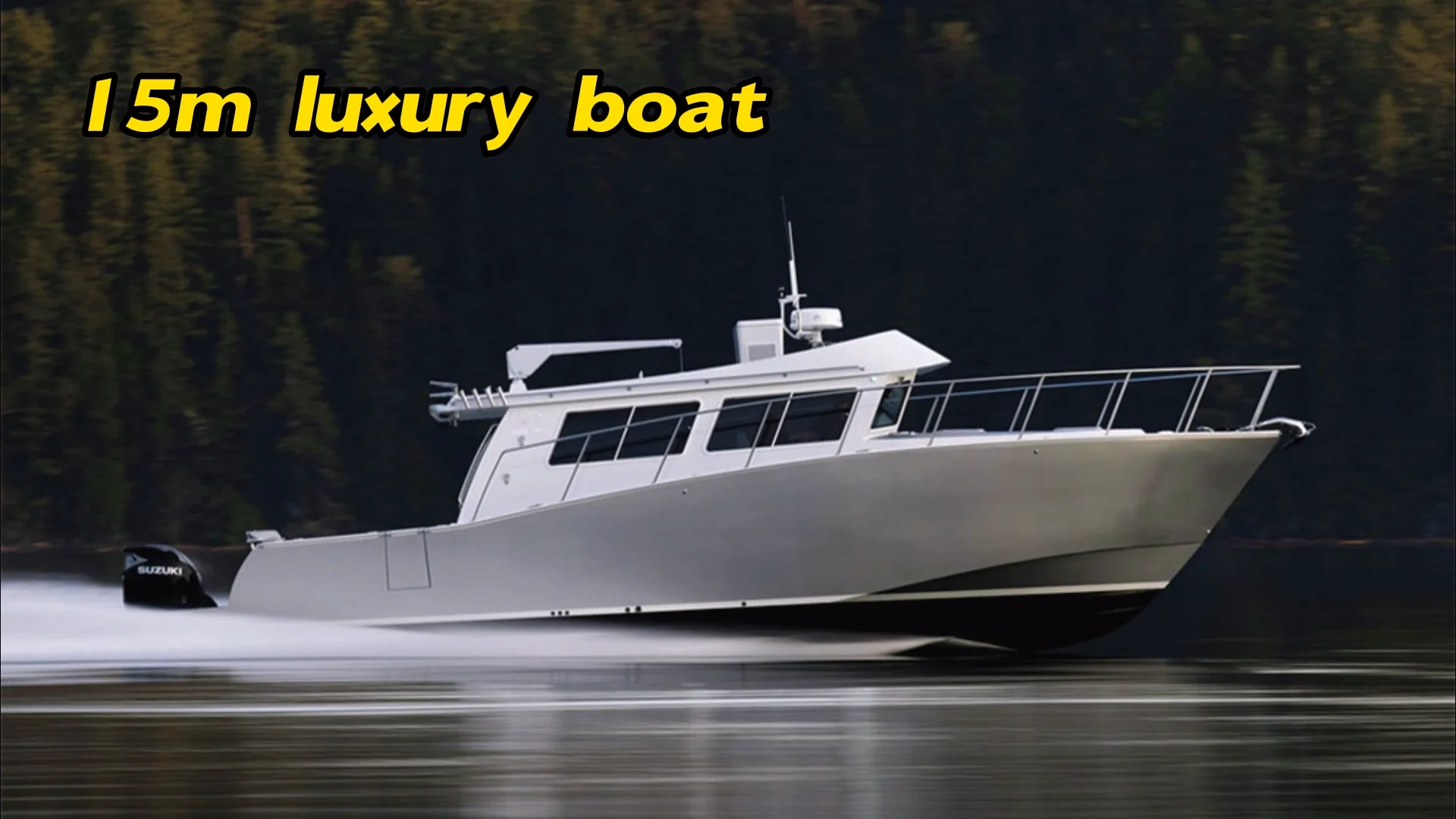 50ft Charter Fishing Boat Aluminum Cabin Cruiser 15m Aluminium Luxury ...