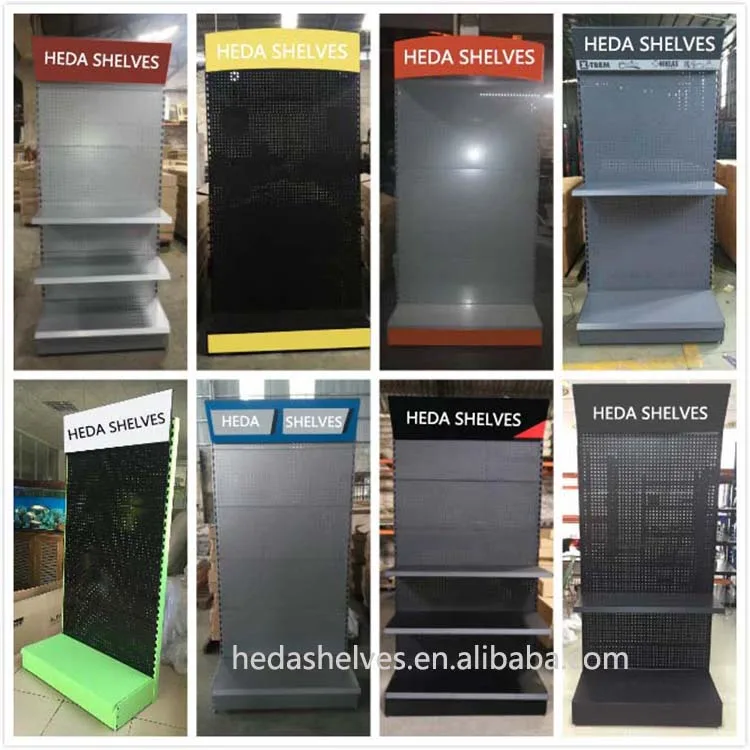 Grocery Fixture Peg Board Display Shelf for Auto Spare Parts Hardware ...