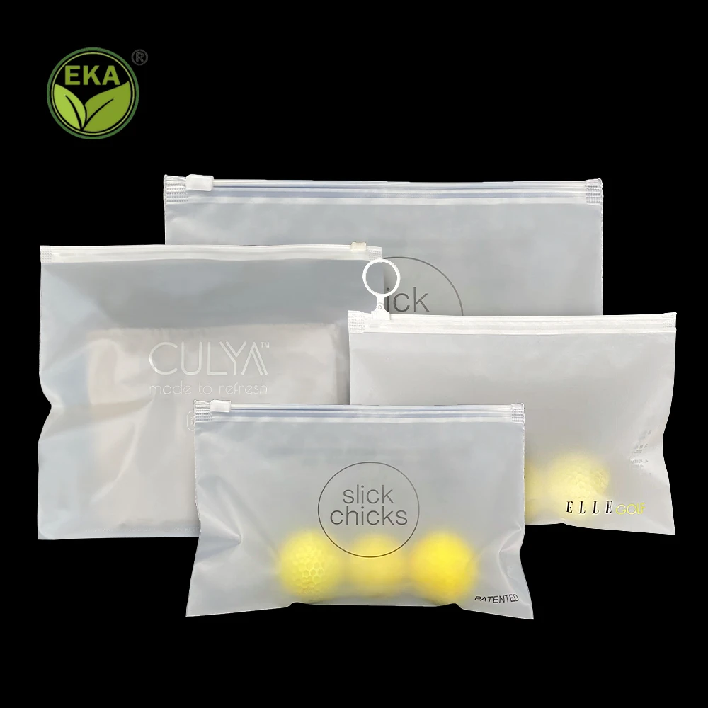 Eco Friendly Zipper Clothes Packaging Frosted Plastic Ziplock Bag Pe ...