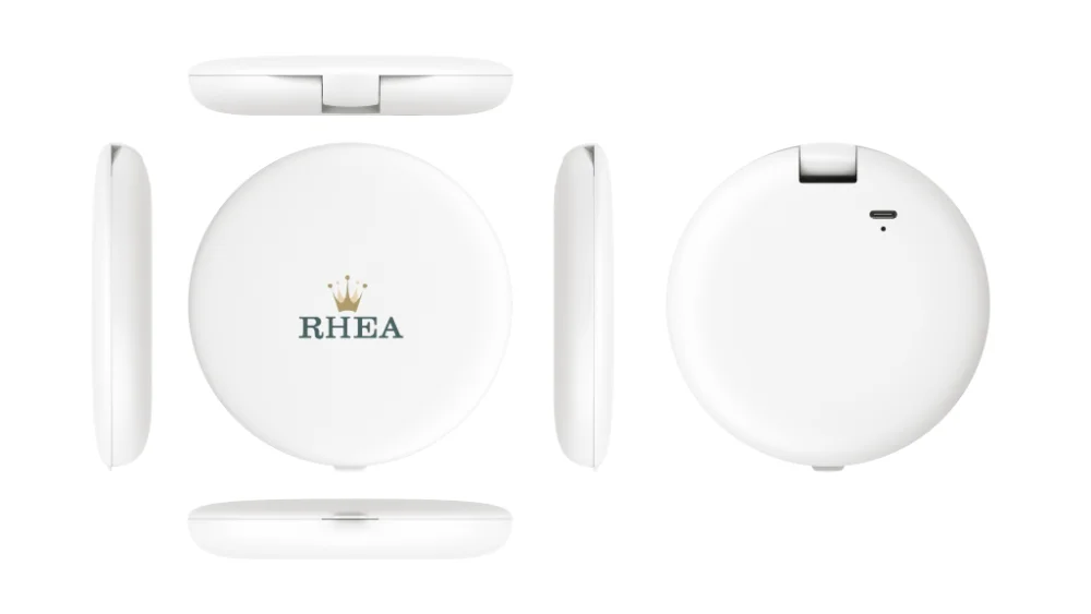 Portable Lighted UV Sunscreen Compact Mirror with UV Camera