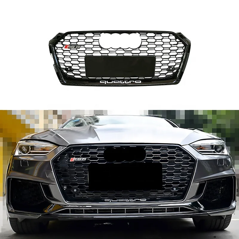 RS5 honeycomb car grill for Audi A5 S5 B9 Auto parts front grill for ...