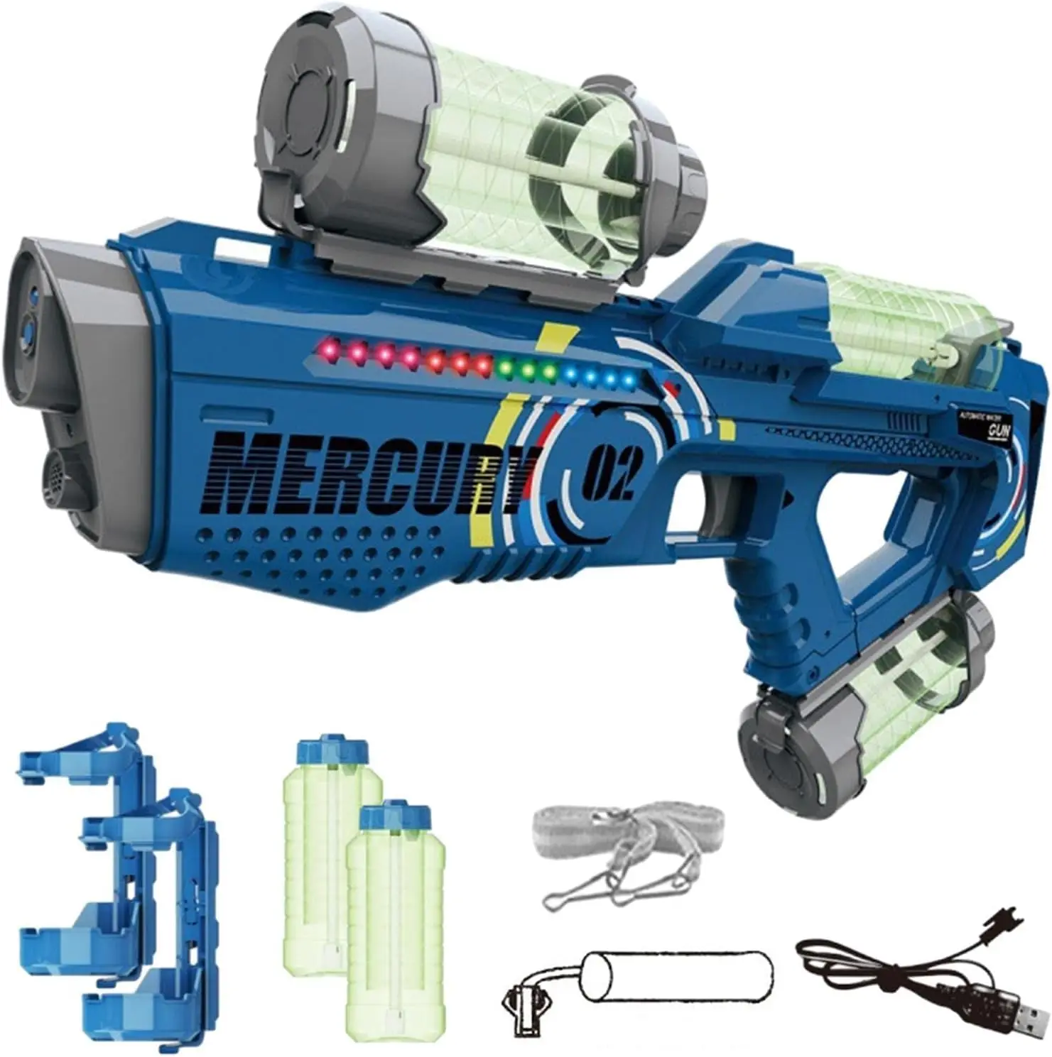 Powerful Automatic Water Pistol For Boys Realistic Electric Machine Gun ...