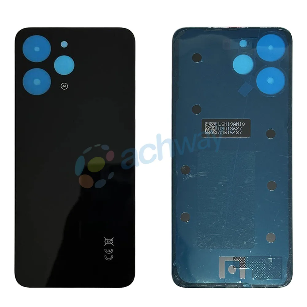 6.79" Back Glass Housing For Xiaomi Redmi 12 Back Battery Cover ...