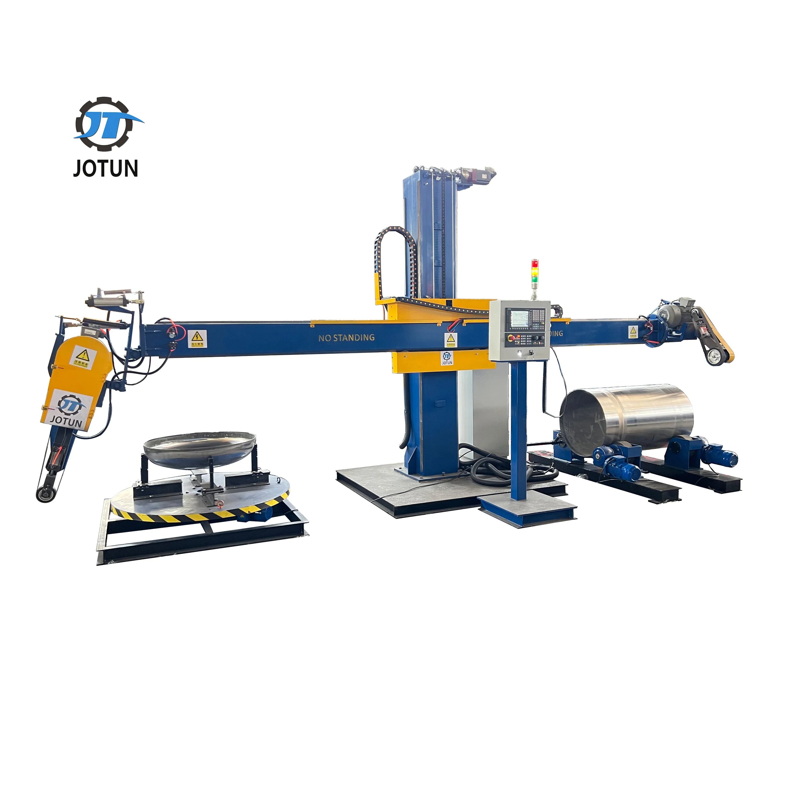 Cnc Vessel Dished End Cone Inside And Outside Surface Grinding Buffing ...