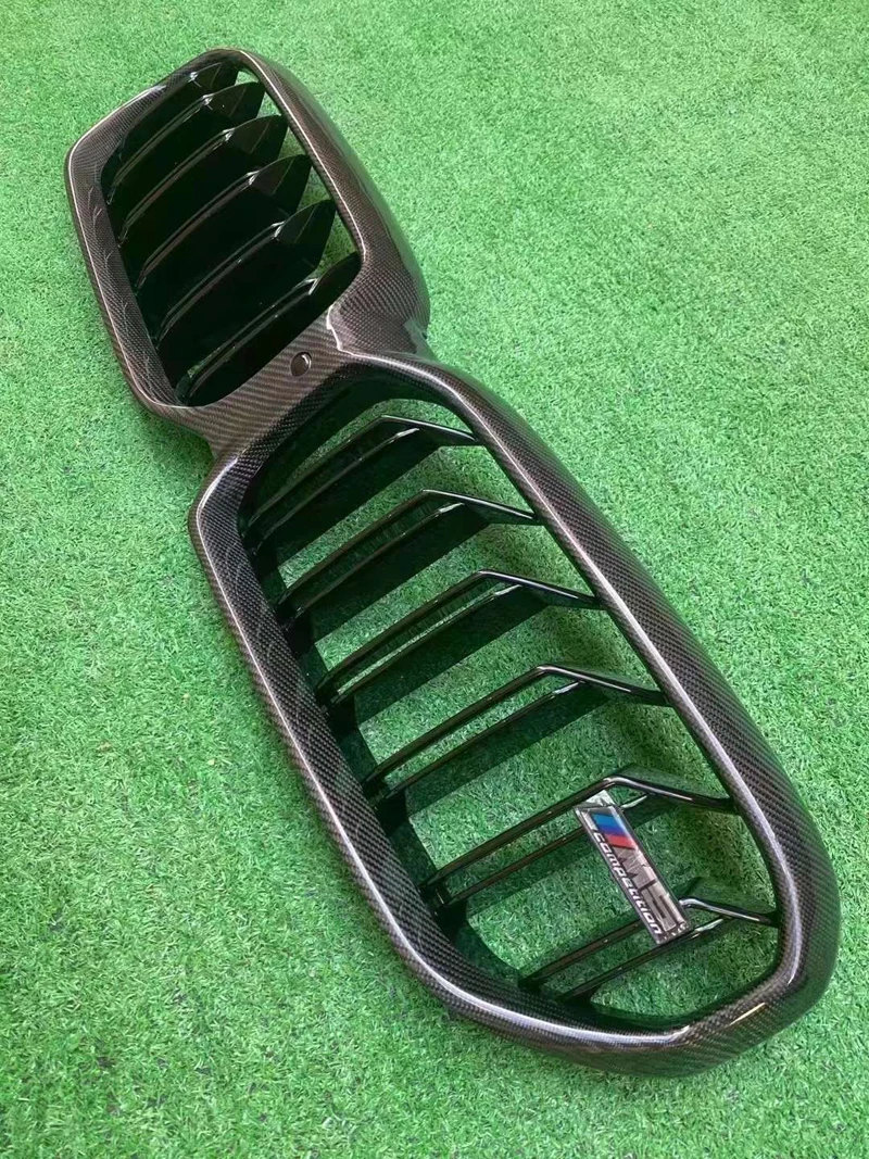 F90 M5 LCI Carbon Fiber Dual Slat Front Bumper Grille Front Grill for ...