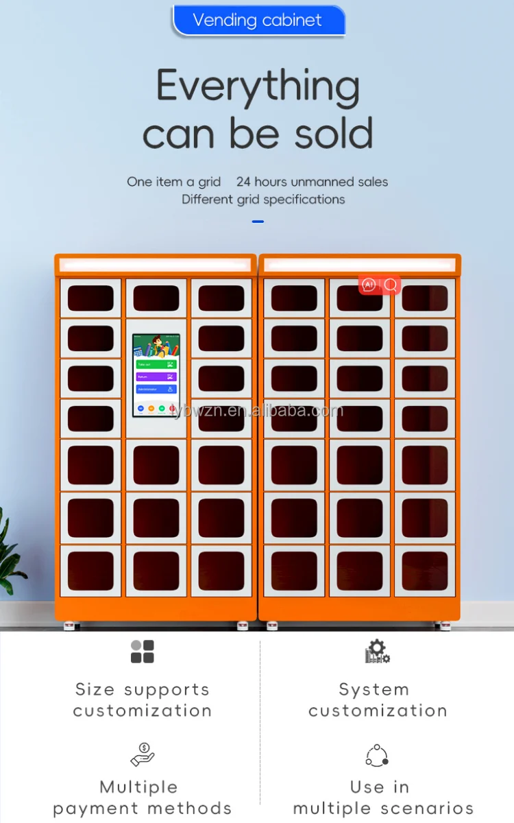 Intelligent Grid Vending Locker - 24hours Box Vending Machine