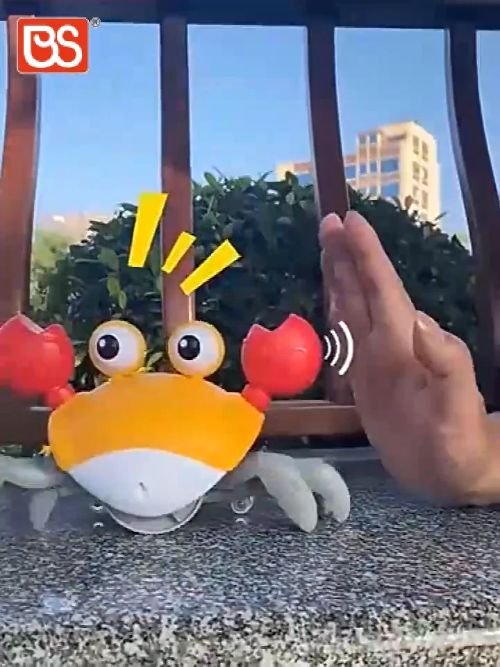 Bs Electronic Cartoon Walking Crab Toy Induction Swimming Pool Bath Toy ...
