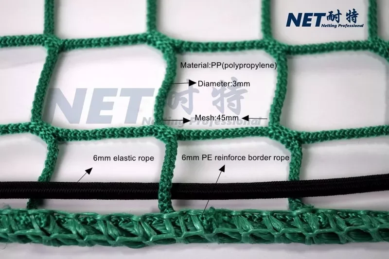 Container Cargo Trailer Net With Elastic Rope For Load Securing In ...