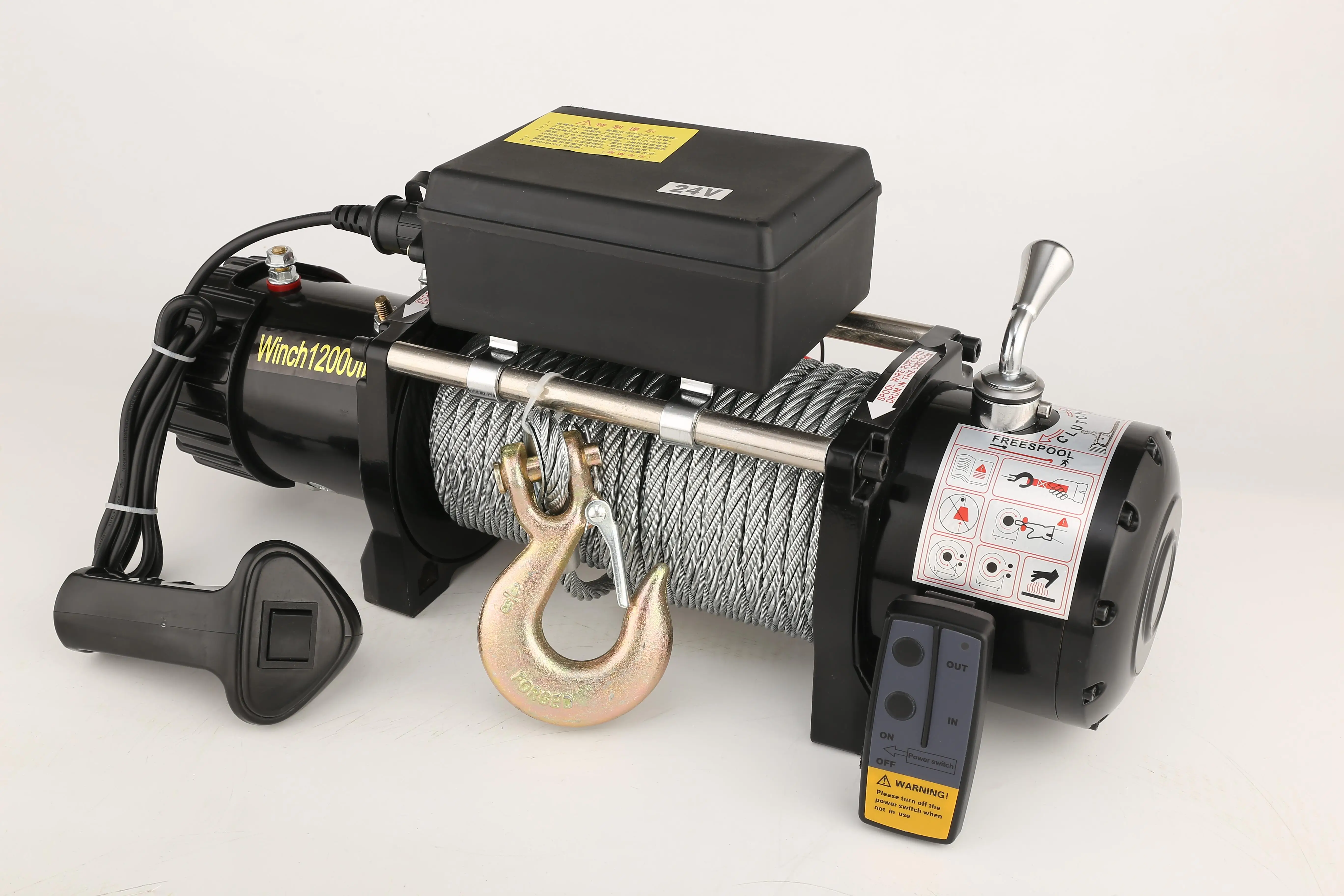 Winch 12V 13500lbs Car Capstan Winches 2000-20000lb Electric Remote ...