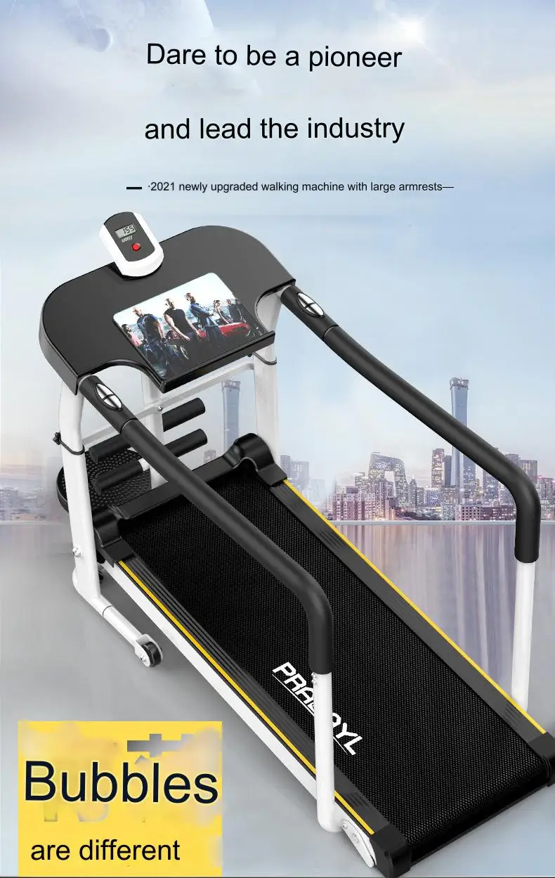 Hot Sale Folding Gym Fitness Slim Manual Treadmill Exercise Walking ...